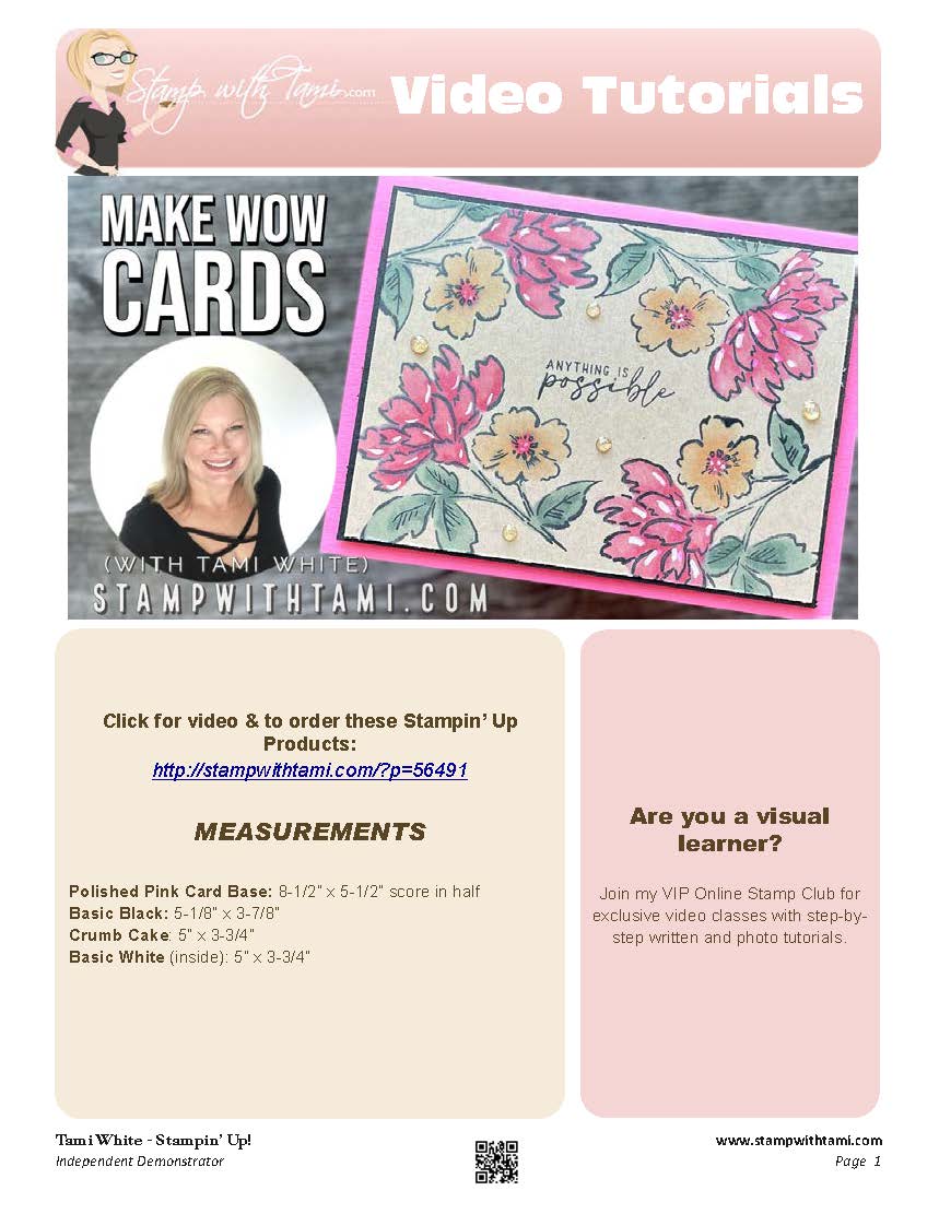 How To Make WOW Card | Stampin' Up! | StampWithTami.com