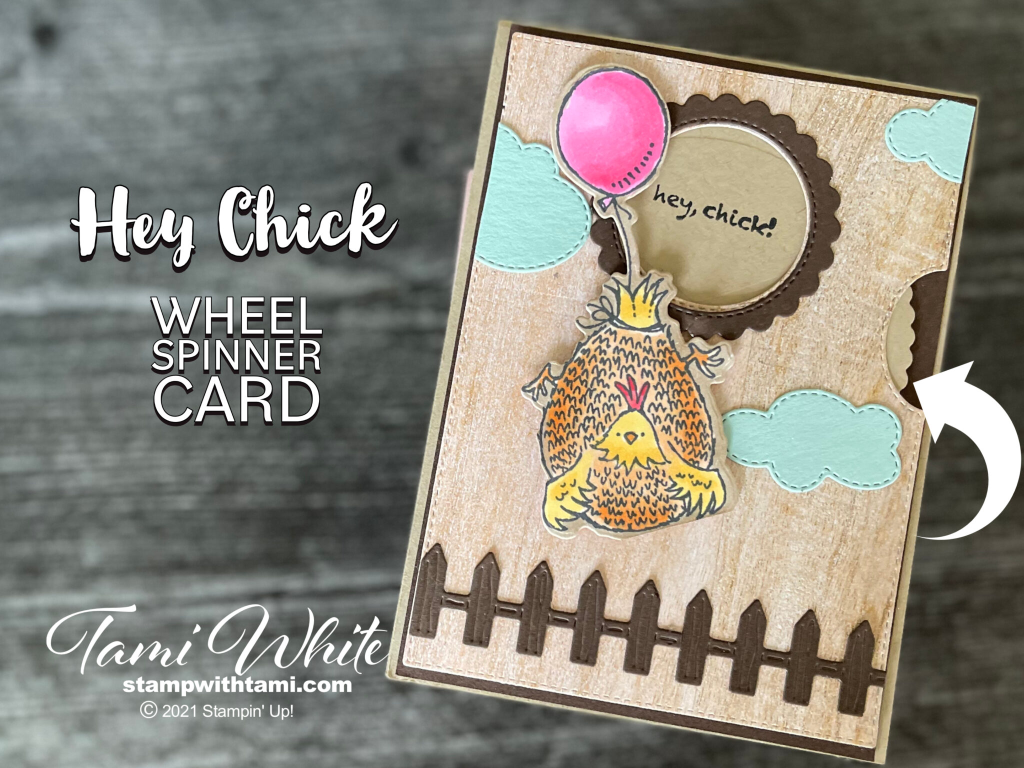 Give it a whirl Hey chick Card Tutorial | Stampin' Up! | StampWithTami.com