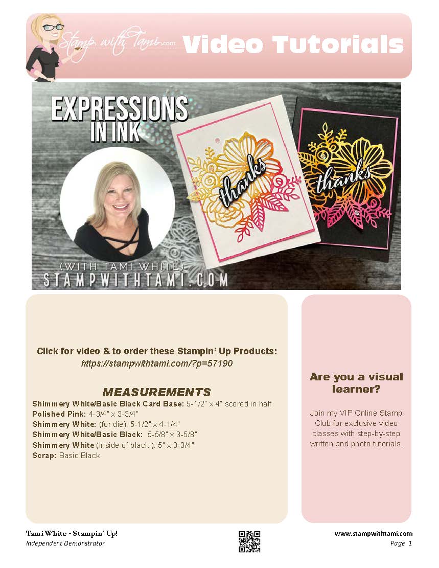 Expressions in Ink Suite | Stampin' Up! | StampWithTami.com