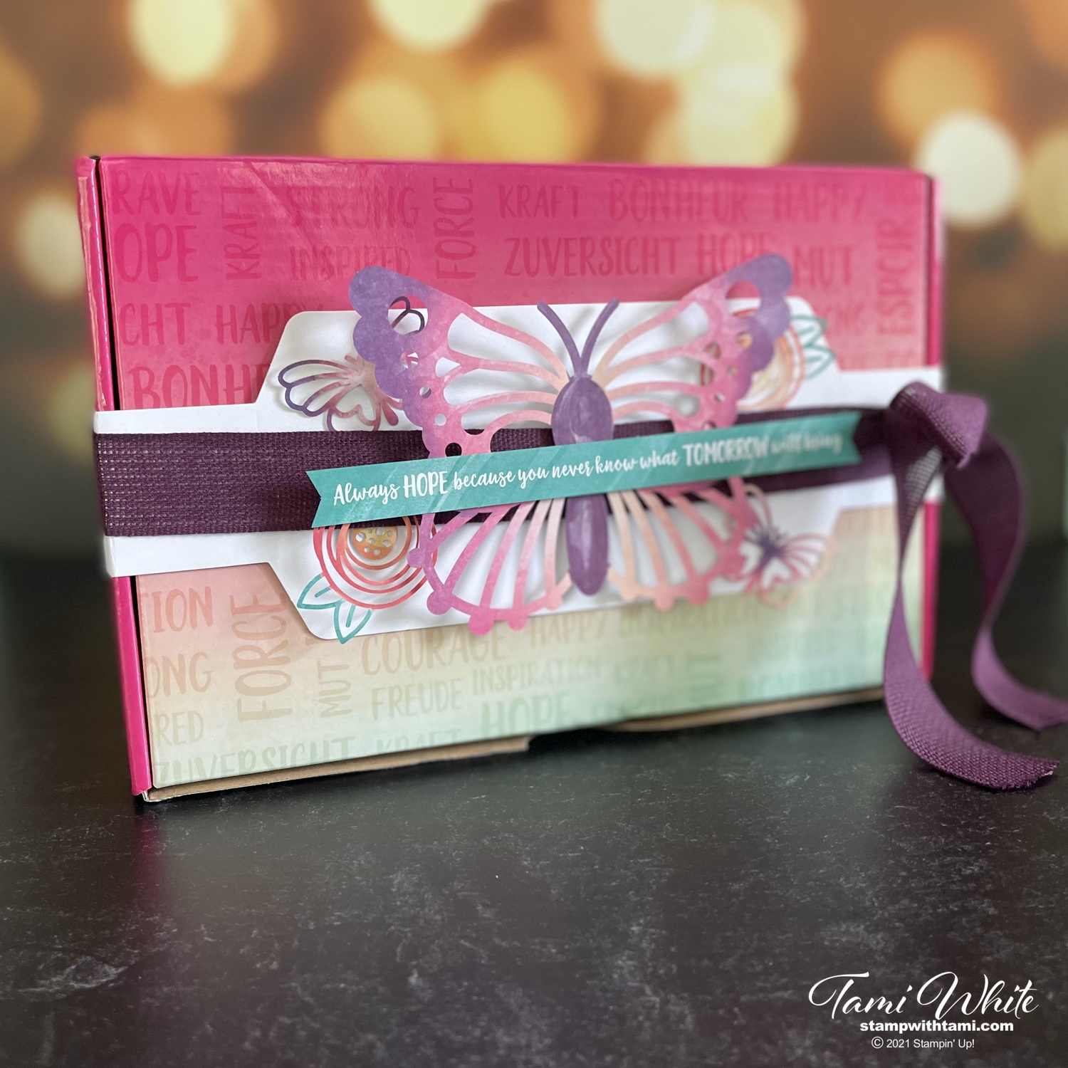 2021 August Paper Pumpkin Kit: Hope Box | Stampin Up | StampWithTami
