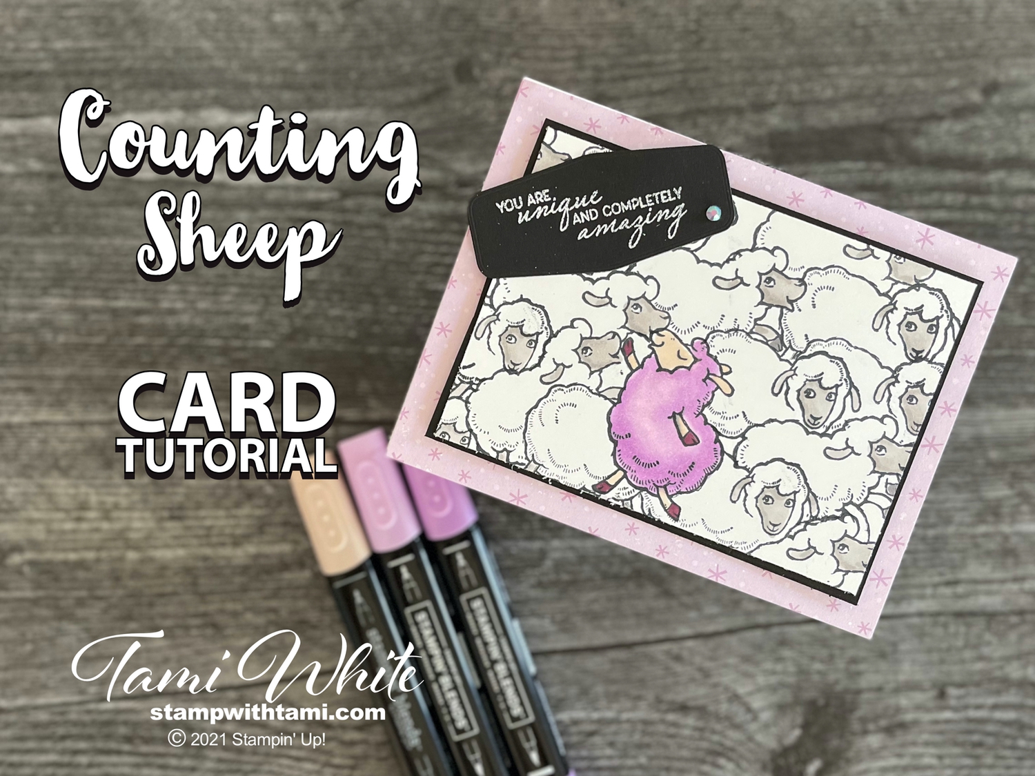 Unique Sheep Card Tutorial | Stampin Up | StampWithTami.com