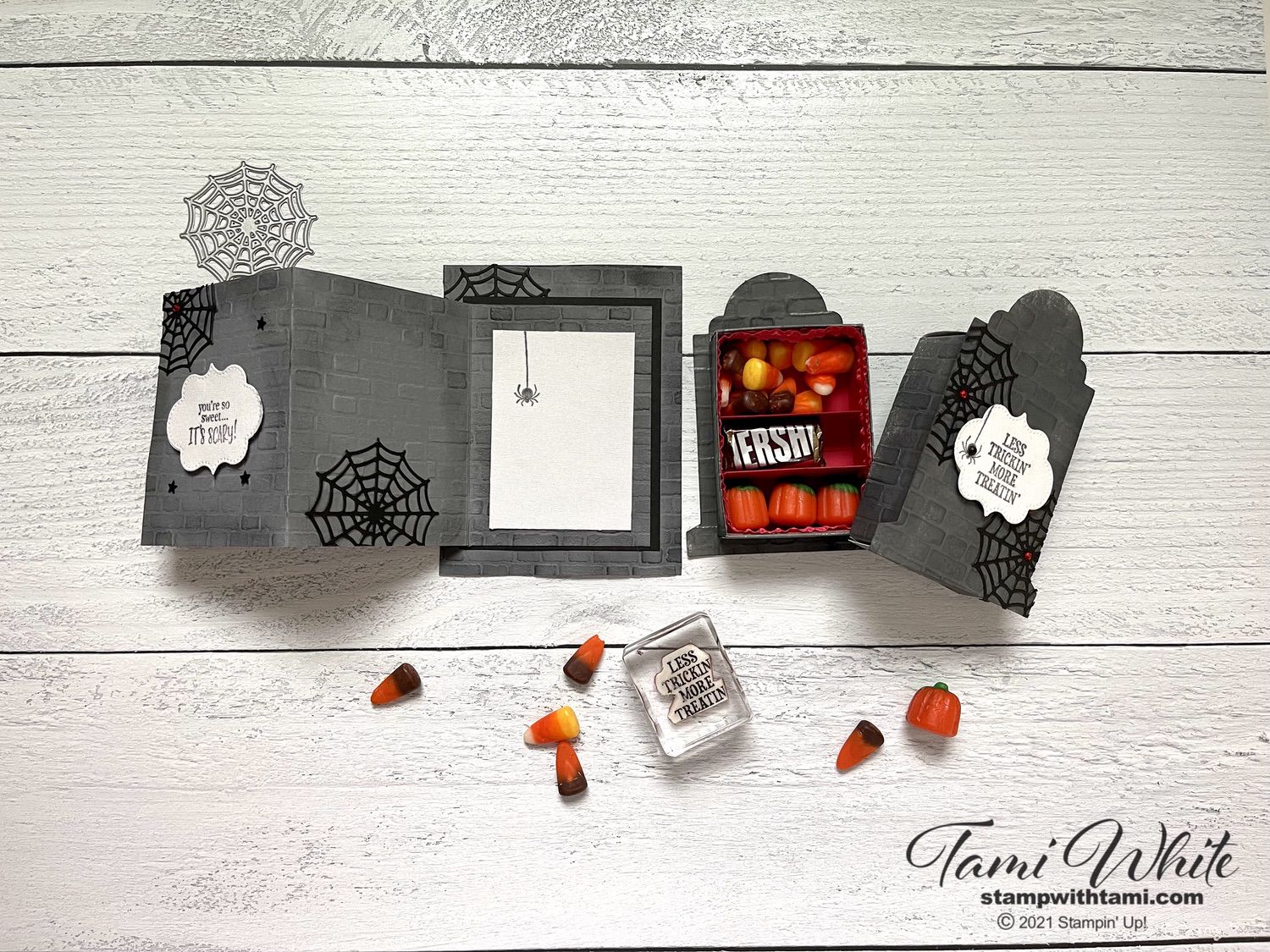 Halloween Fun Folds & Tombstone Treat Boxes | StampWithTami.com