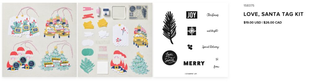 Love Santa Christmas Tag Craft Kit | Stampin' Up | StampWithTami.com