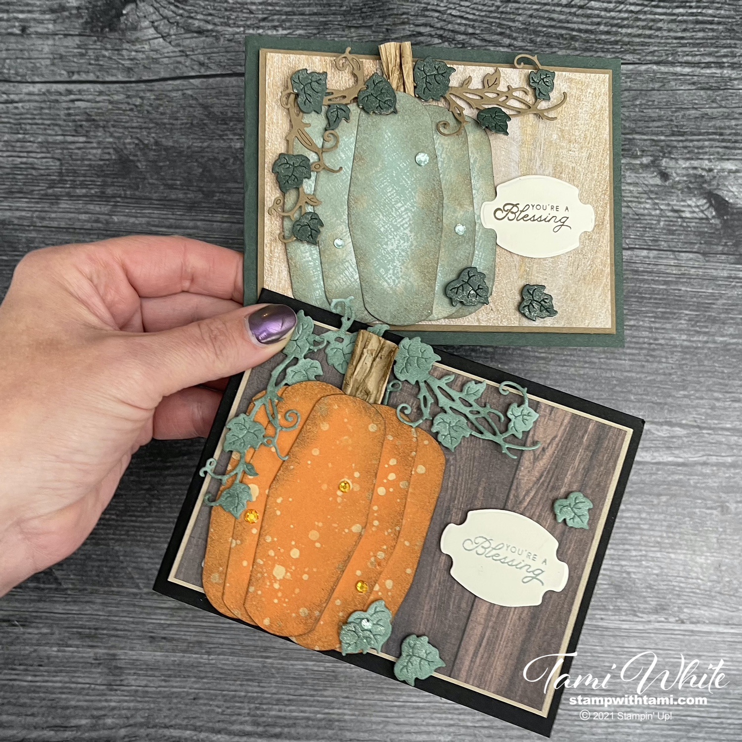 Pumpkin Patch Cards & PPX Blog Hop | Stampin Up | StampWithTami.com