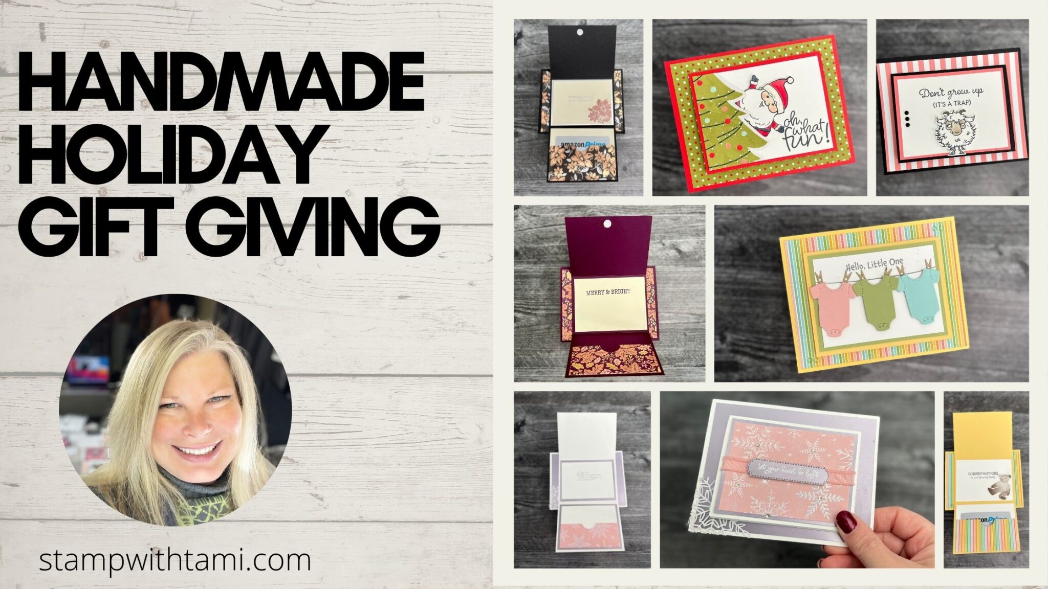 How to make Holiday Gift Card Holders | Stampin Up | StampWithTami
