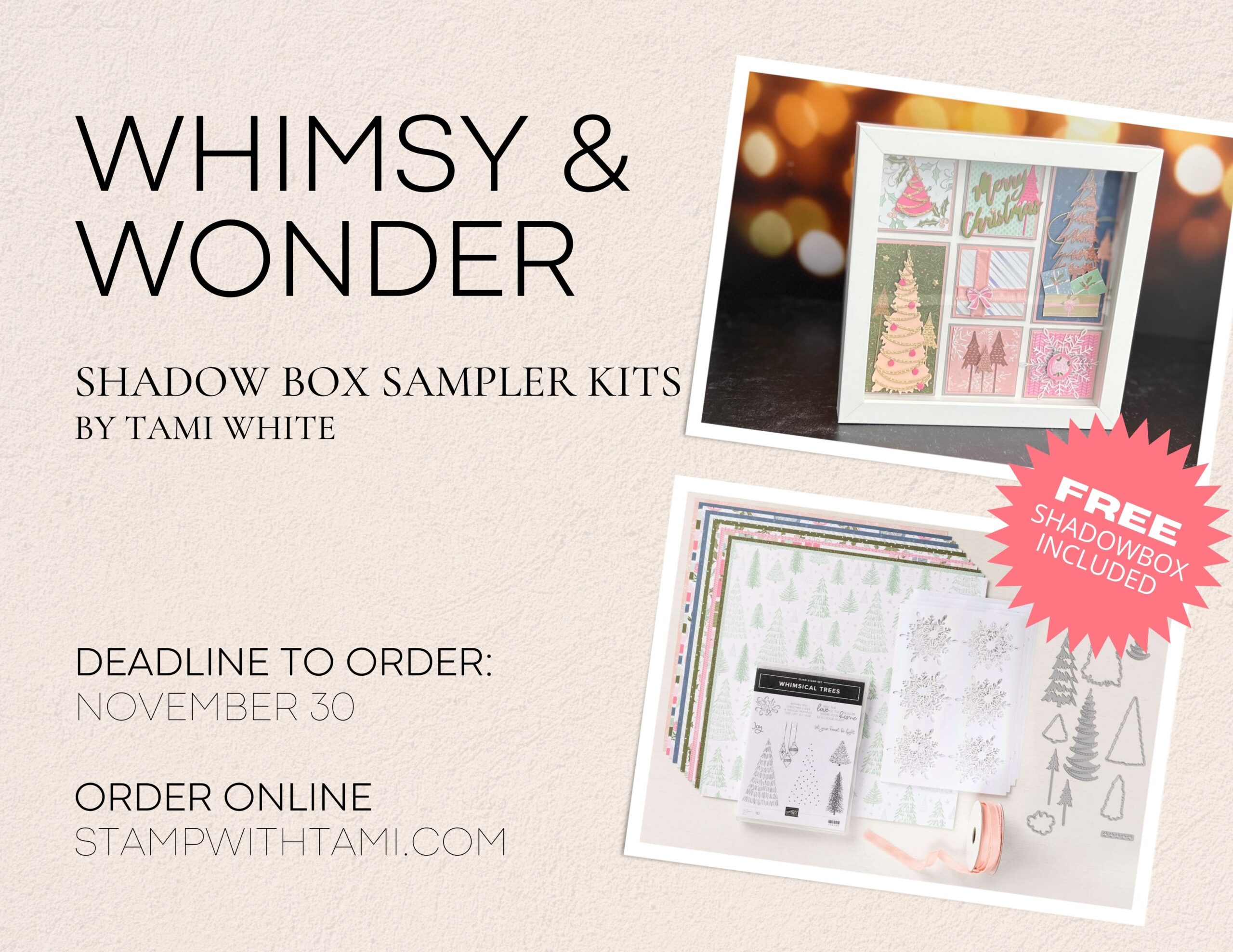 Stampin Up Whimsy & Wonder Shadowbox Kit | StampWithTami.com