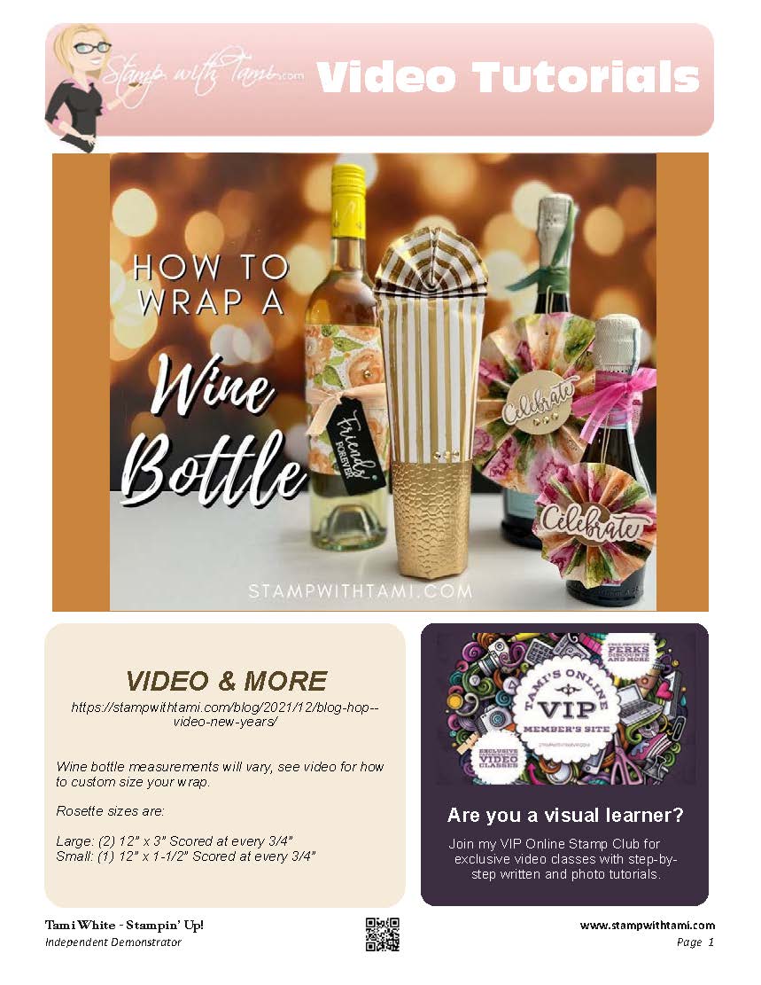 How to Gift Wrap a Wine Bottle | StampWithTami.com
