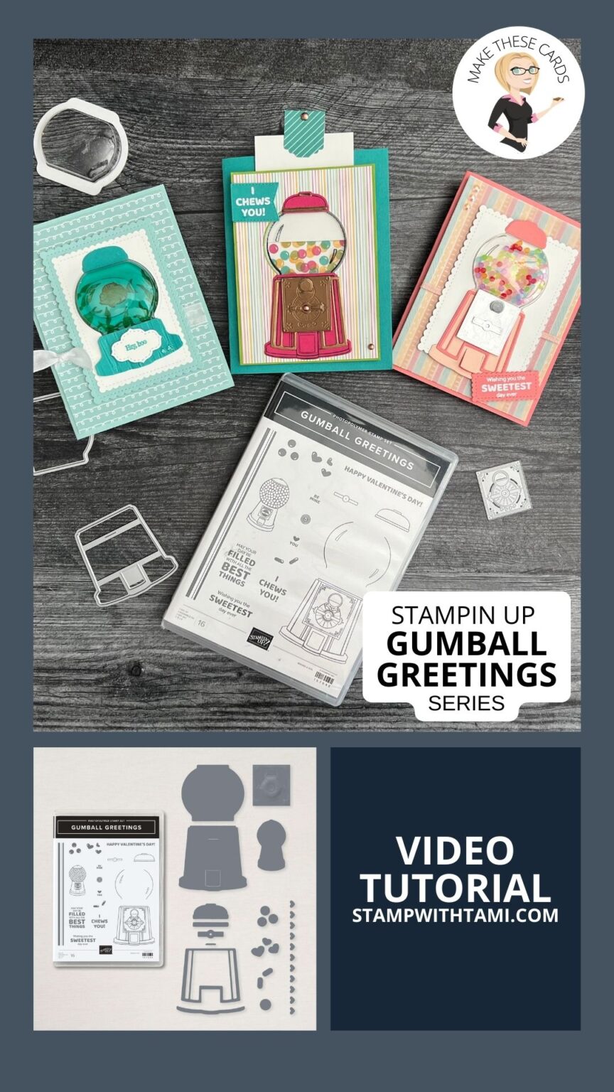 Gumball Greetings WOW Cards | Stampin Up | StampWithTami