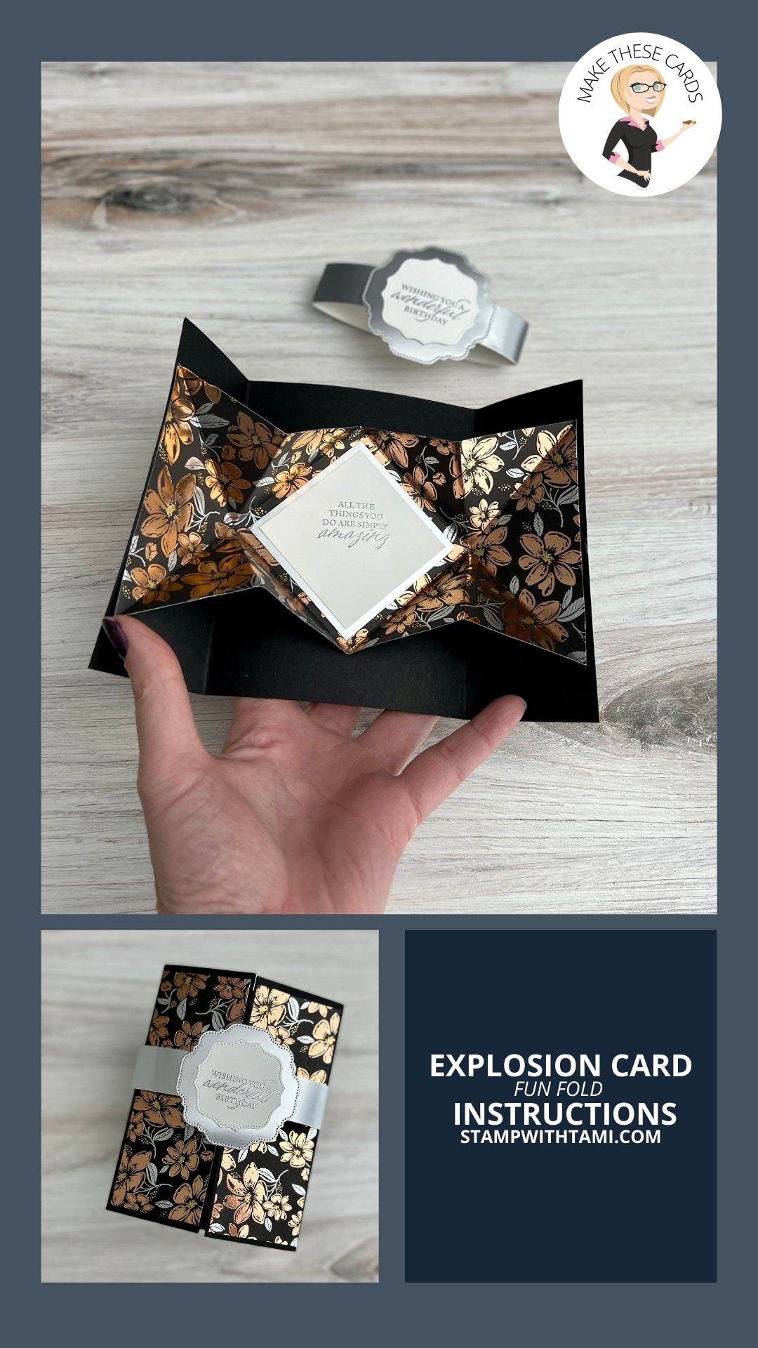 Stampin Up Simply Elegant Explosion Cards | StampWithTami.com