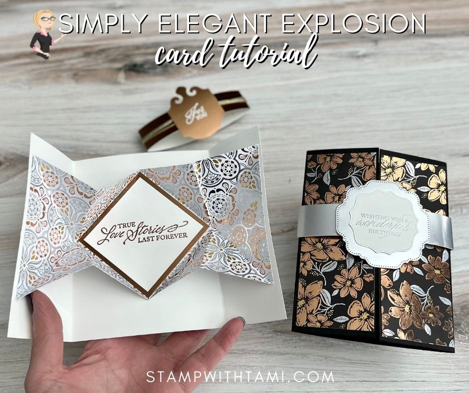 Stampin Up Simply Elegant Explosion Cards | StampWithTami.com