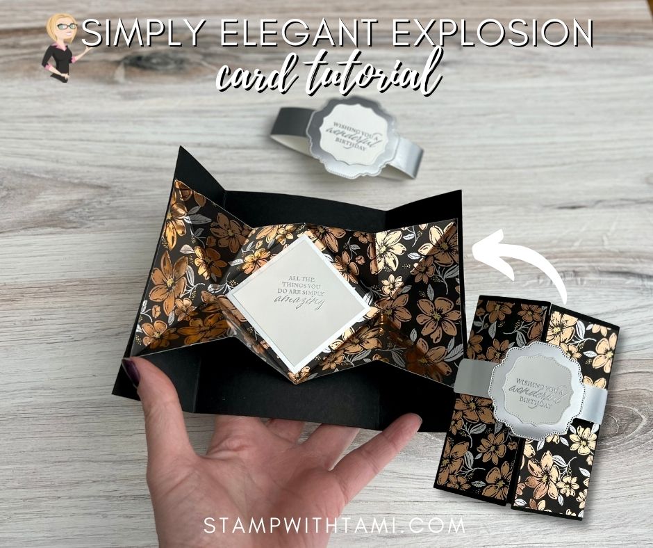 Stampin Up Simply Elegant Explosion Cards | StampWithTami.com
