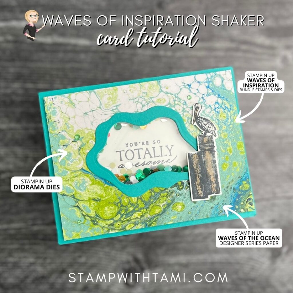 Sailing Home Stamp Set Wave Cards | Stampin Up | StampWithTami.com