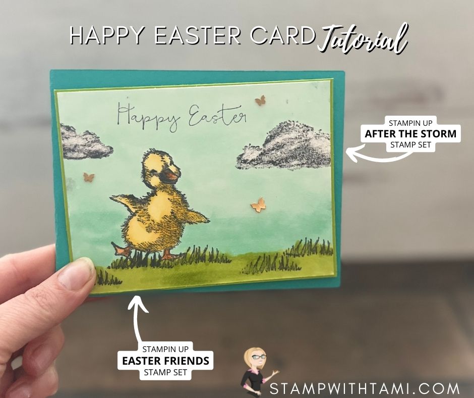 Happy Easter Chick Card | Stampin Up | StampWithTami.com