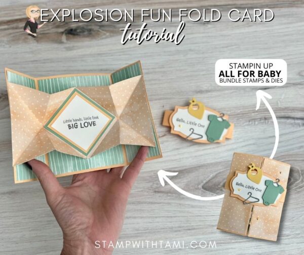 Stampin Up All For Baby Explosion Cards | StampWithTami.com