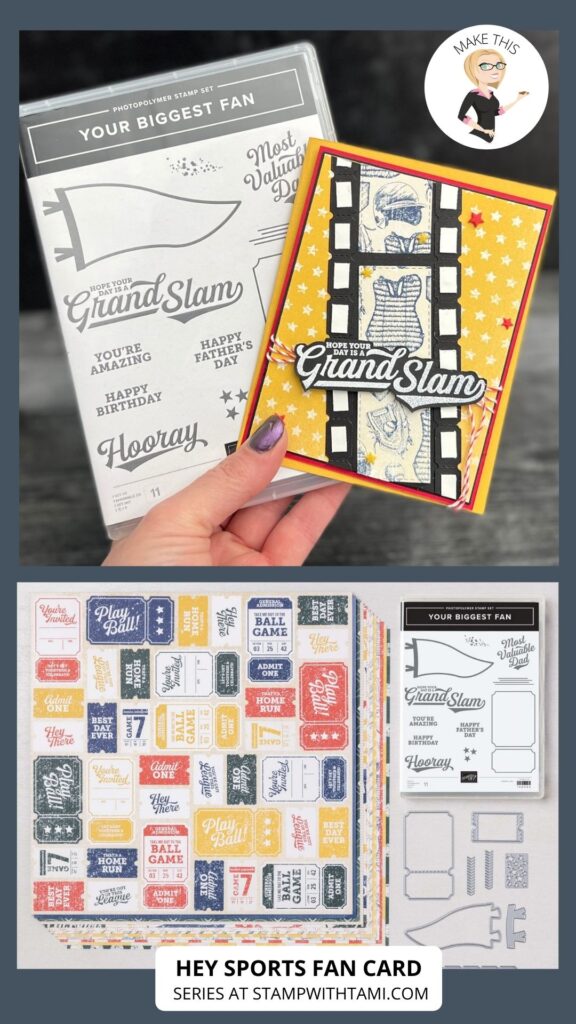 Grand Slam Film Strip Card | Stampin Up | StampWithTami.com