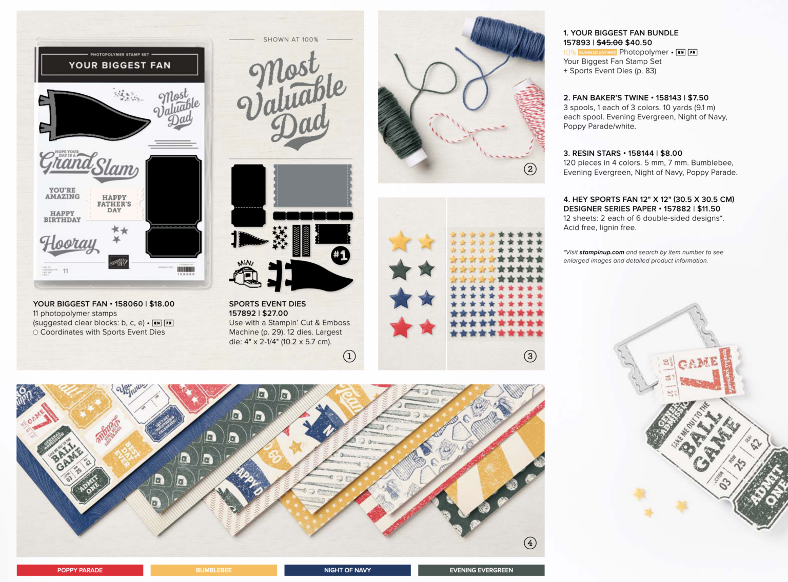 Hey Sports Fan Collection | Stampin Up | StampWithTami.com