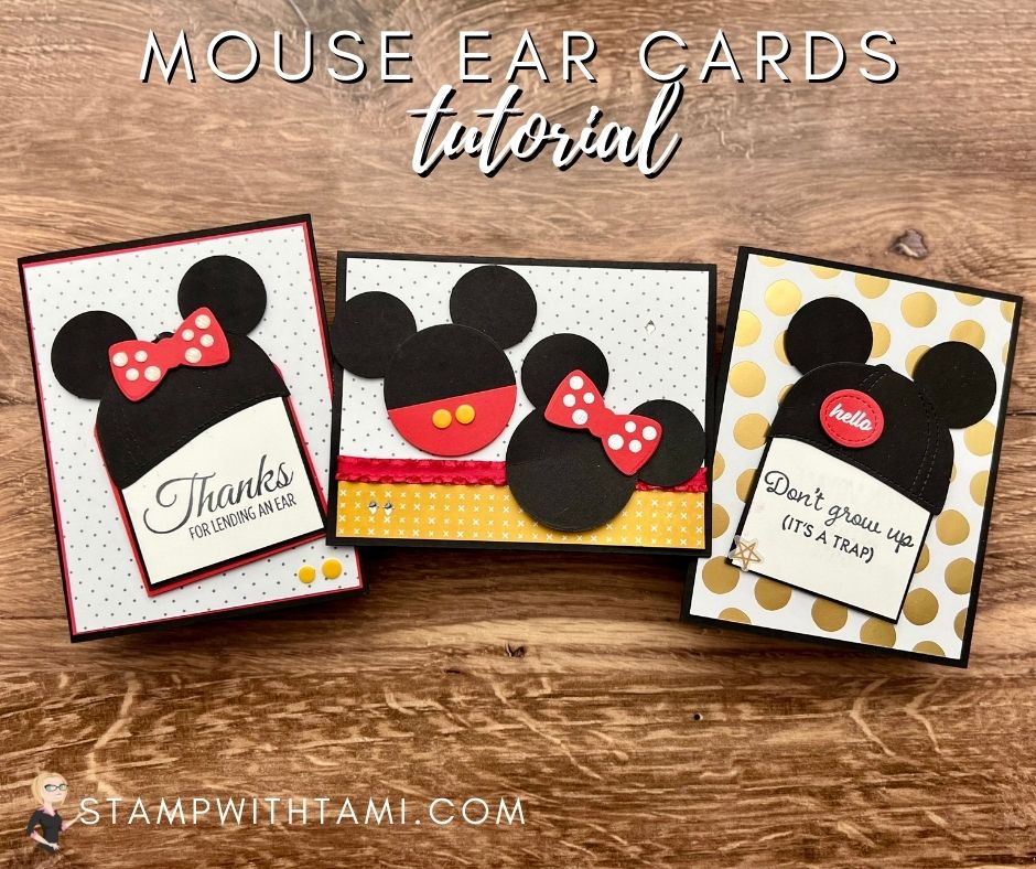 Ladybug Series | Mickey Mouse Ears Cards | StampWithTami.com