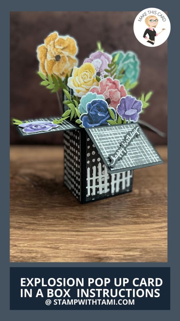 Explosion Pop Up Card in a Box [Hues of Happiness Series Card 12 ...