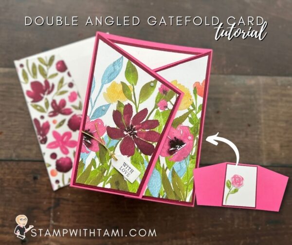 Awash in Beauty [Angled Gatefold Series - Cards 6 & 7] | Stampin Up Fun Fold Cards