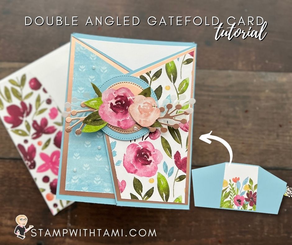 Awash in Beauty [Angled Gatefold Series - Cards 6 & 7] | Stampin Up Fun Fold Cards
