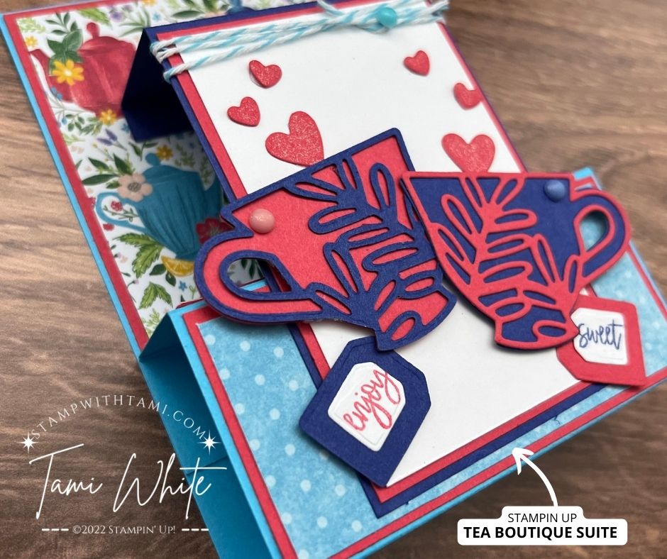 Stampin Up Teacup Pop Cards | POP UP STEP FOLD SERIES
