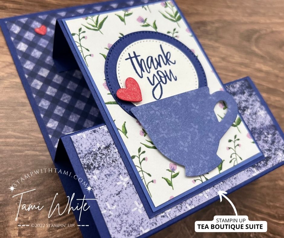 Stampin Up Teacup Pop Cards | POP UP STEP FOLD SERIES