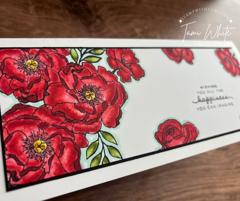 Slimline Wow Card [Hues of Happiness Series Card 7]Stampin Up Fun Fold ...