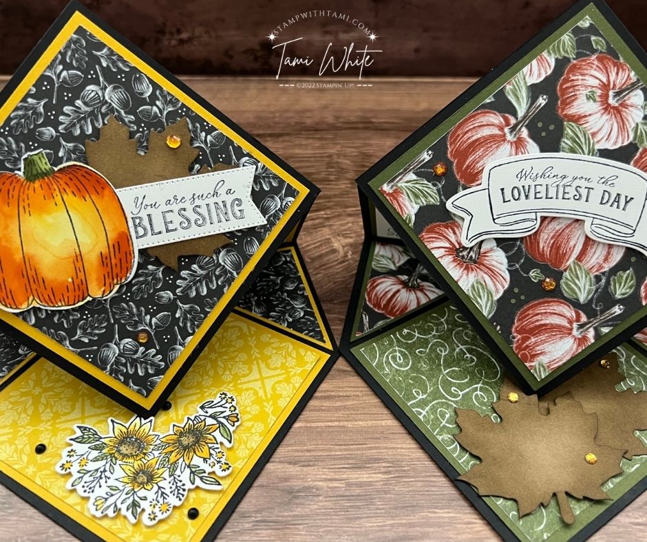 Rustic Harvest [Diamond Easel Series Cards 13 & 14]| Stampin Up Fun ...