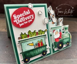 Santa's Delivery [Side Step Series Card 4] | Stampin Up Fun Fold Cards