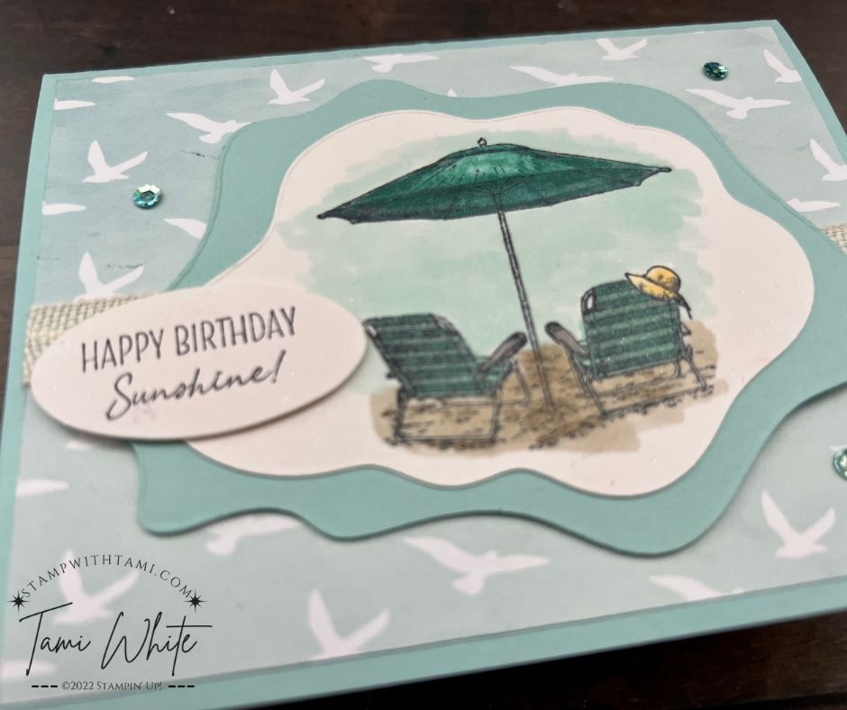 Sunkissed Beach Pop Up Card [Pop Up Series - Card 8]| Stampin Up Fun ...