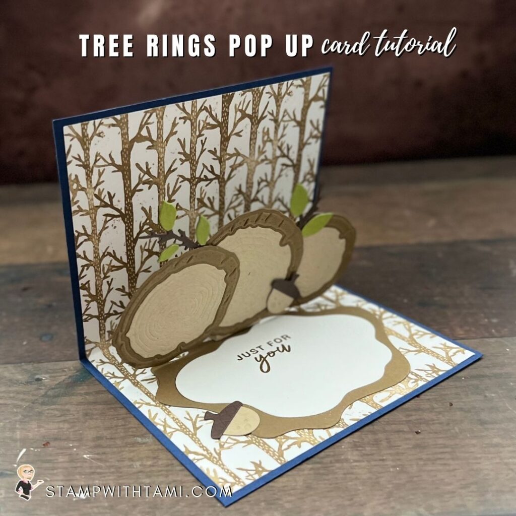 Tree Rings Pop Up Card [Pop Up Series - Card 9] | Stampin Up Fun Fold Cards