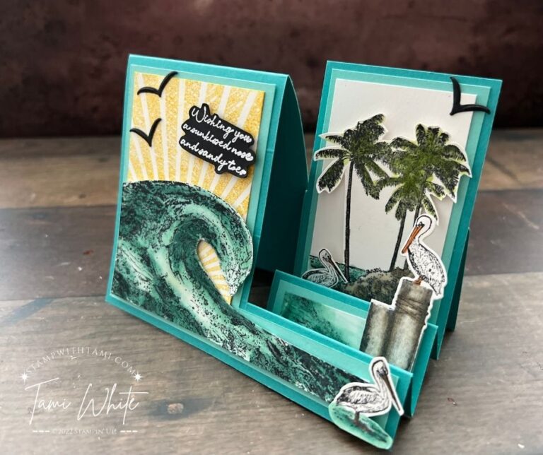 Waves of Inspiration [Side Step Series Card 6] | Stampin Up Fun Fold Cards