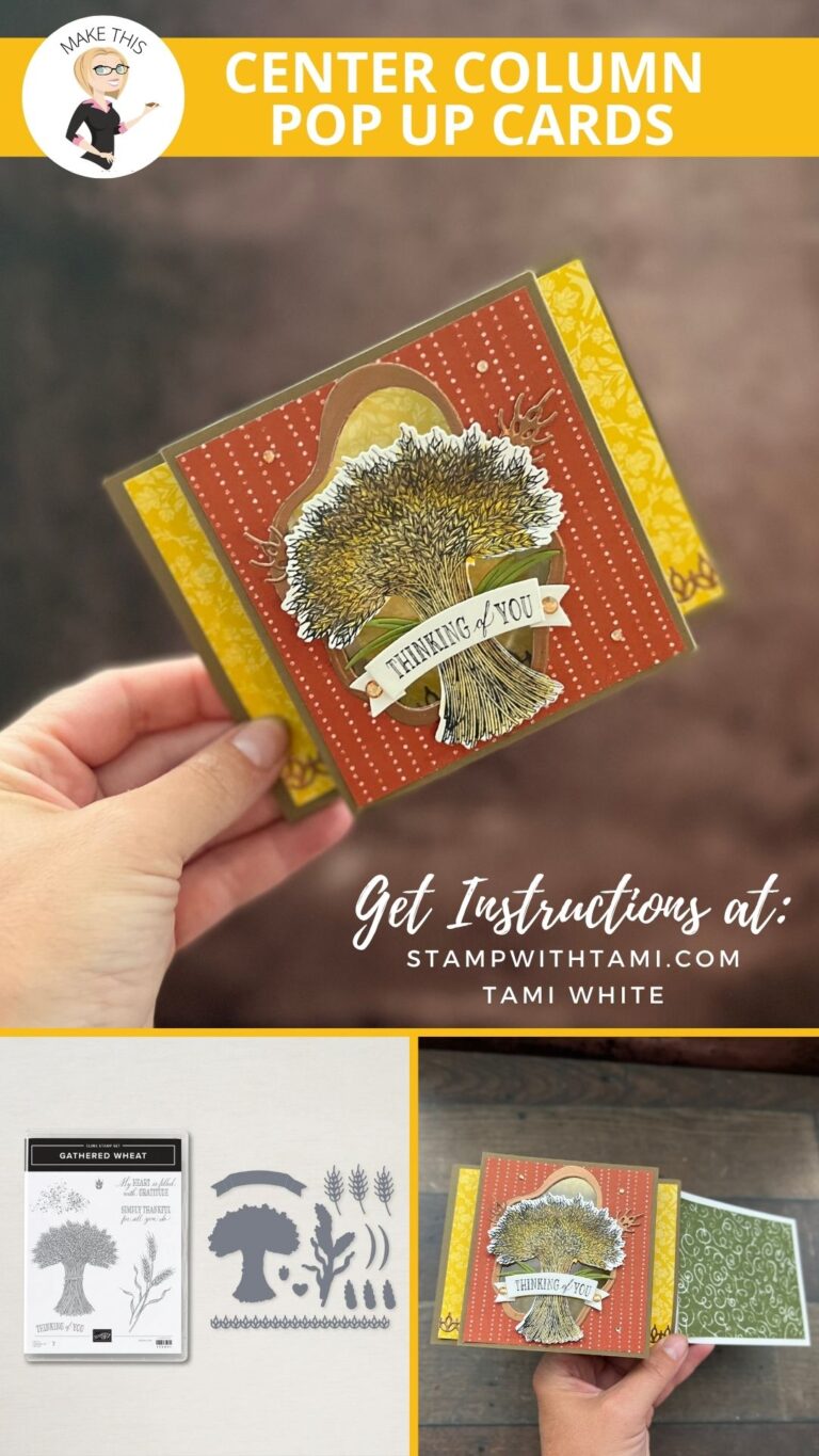 Gathered Wheat [Center Pop Up Series Card 10]| Stampin Up Fun Fold Cards
