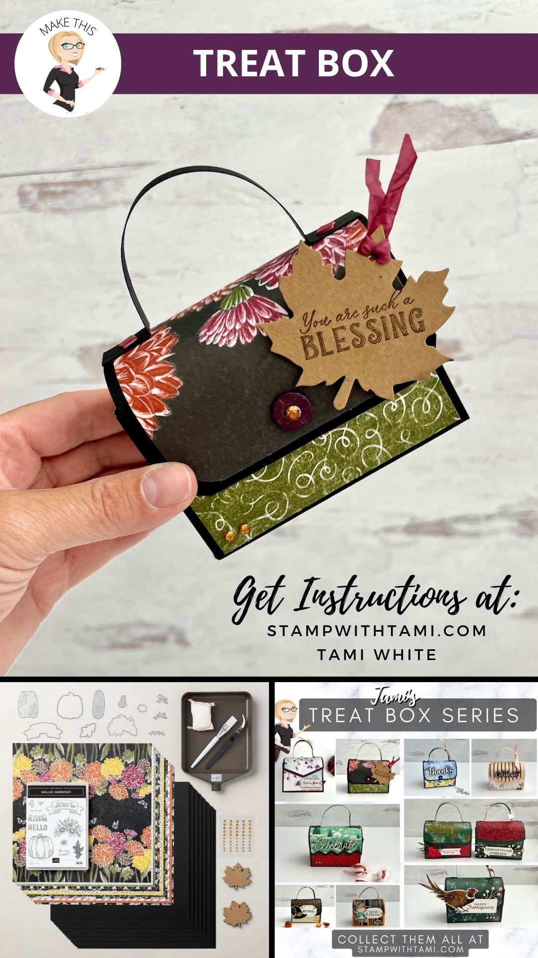 Rustic Harvest [Treat Box Series #7] | Stampin Up Fun Fold Cards