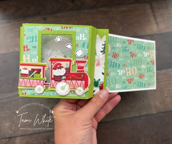 Santa Express [Center Pop Up Series Card 15] | Stampin Up Fun Fold Cards