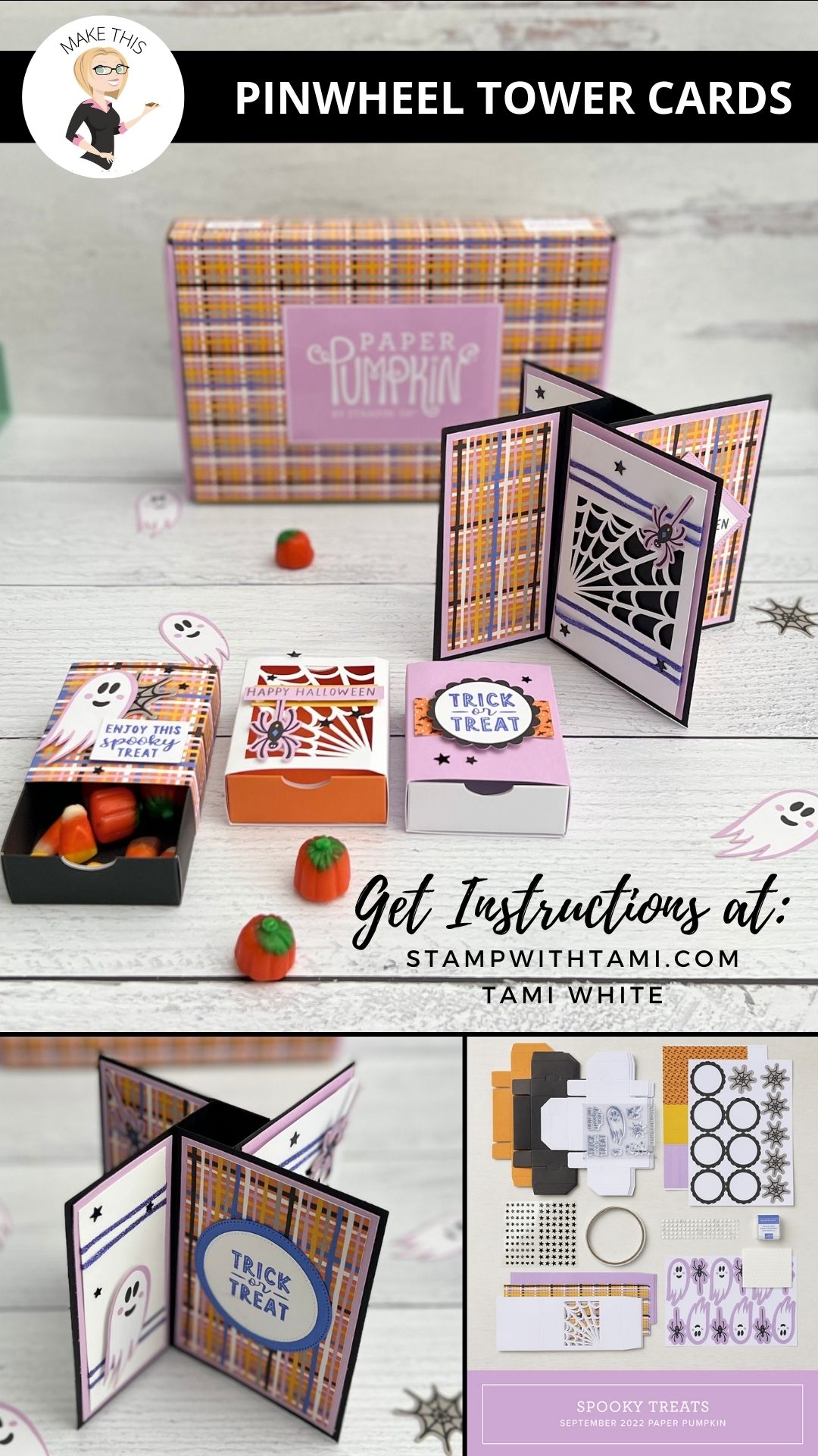 BLOG HOP & VIDEO: Pinwheel Tower Cards [Pinwheel Tower Card #1 ...