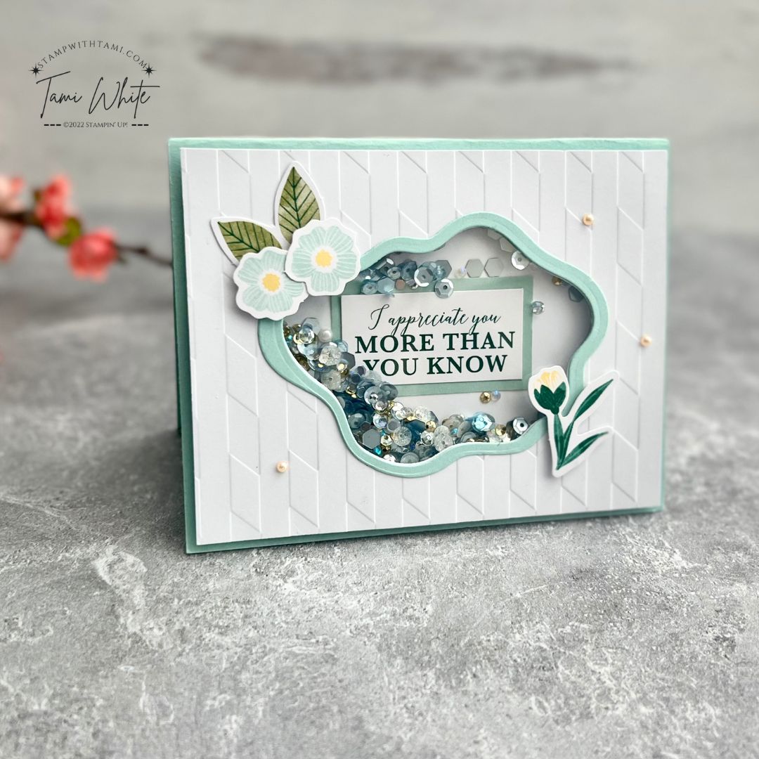 Shaker Card [Nourish & Flourish Series #4] | Stampin Up Fun Fold Cards