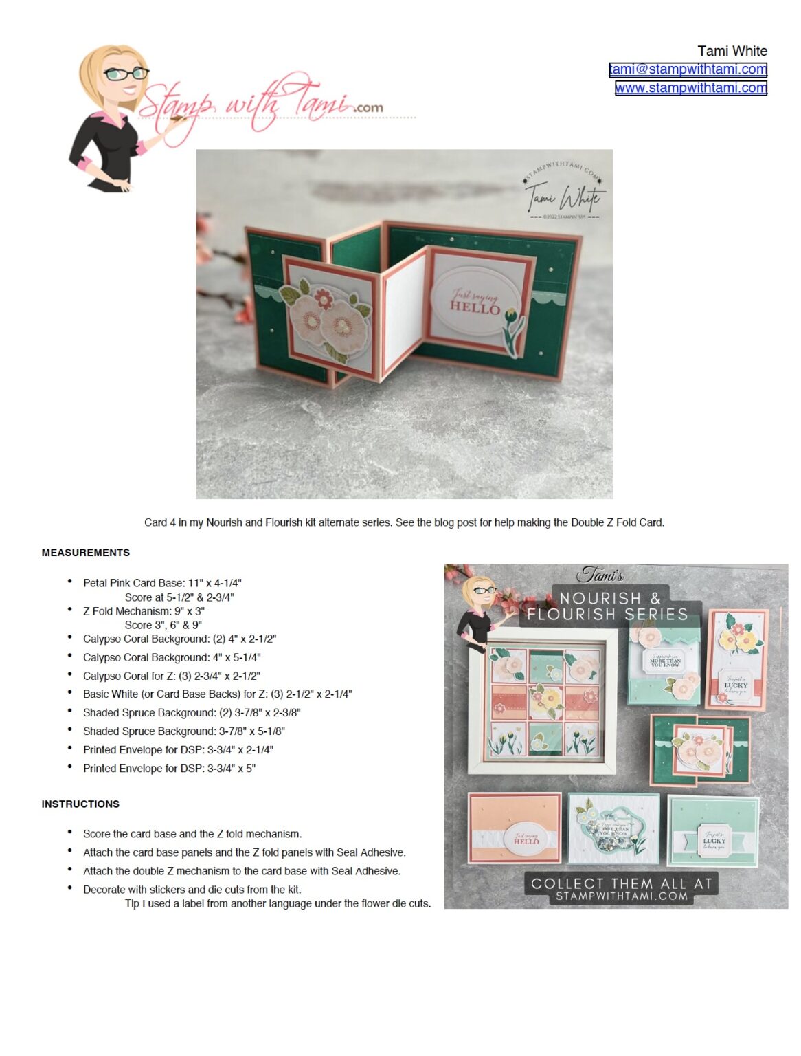 Z-Fold Card [Nourish & Flourish Series #3] | Stampin Up Fun Fold Cards
