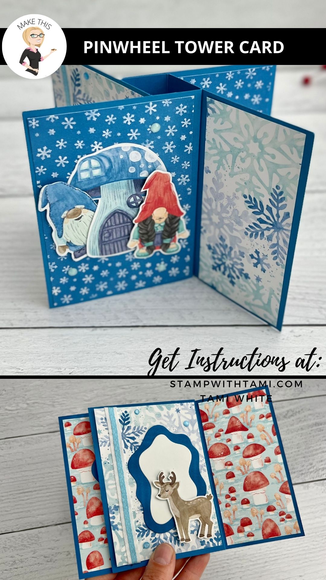 Storybook Gnomes [Pinwheel Tower Series #5] | Stampin Up Fun Fold Cards