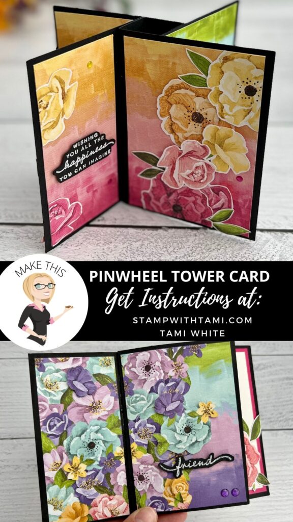 Happiness Abounds [Pinwheel Tower Series #7] | Stampin Up Fun Fold Cards