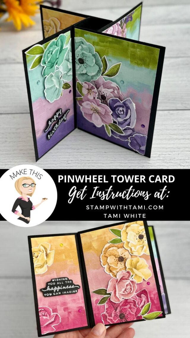 Happiness Abounds [Pinwheel Tower Series #7] | Stampin Up Fun Fold Cards