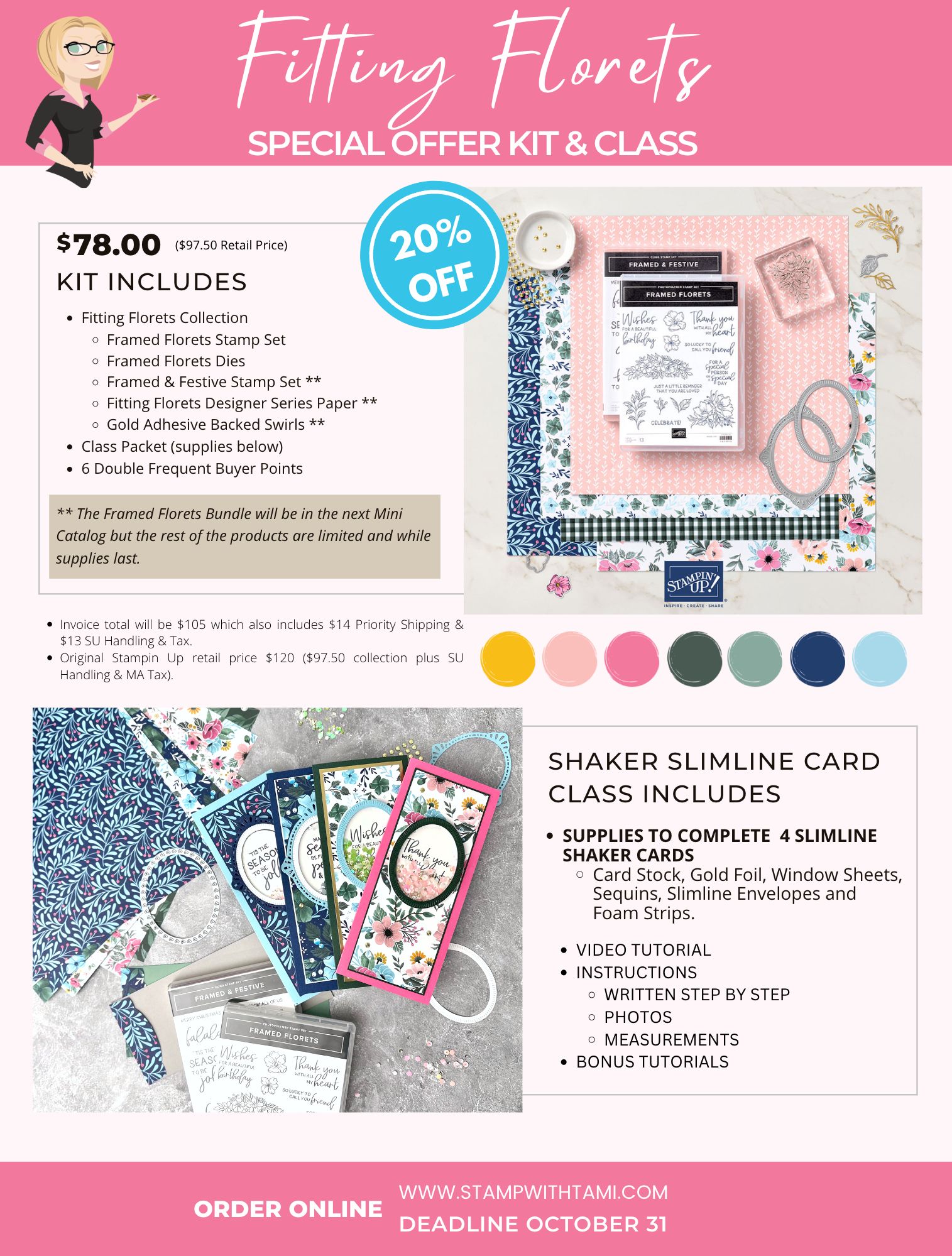 Stampin Up Fitting Florets Kit - Special Offer ends October 31 ...