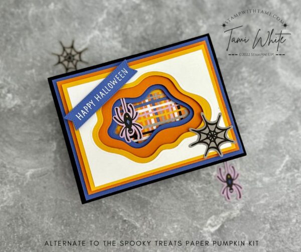 Spooky Treats Halloween Cards & Treat Box Set| Stampin Up Fun Fold Cards