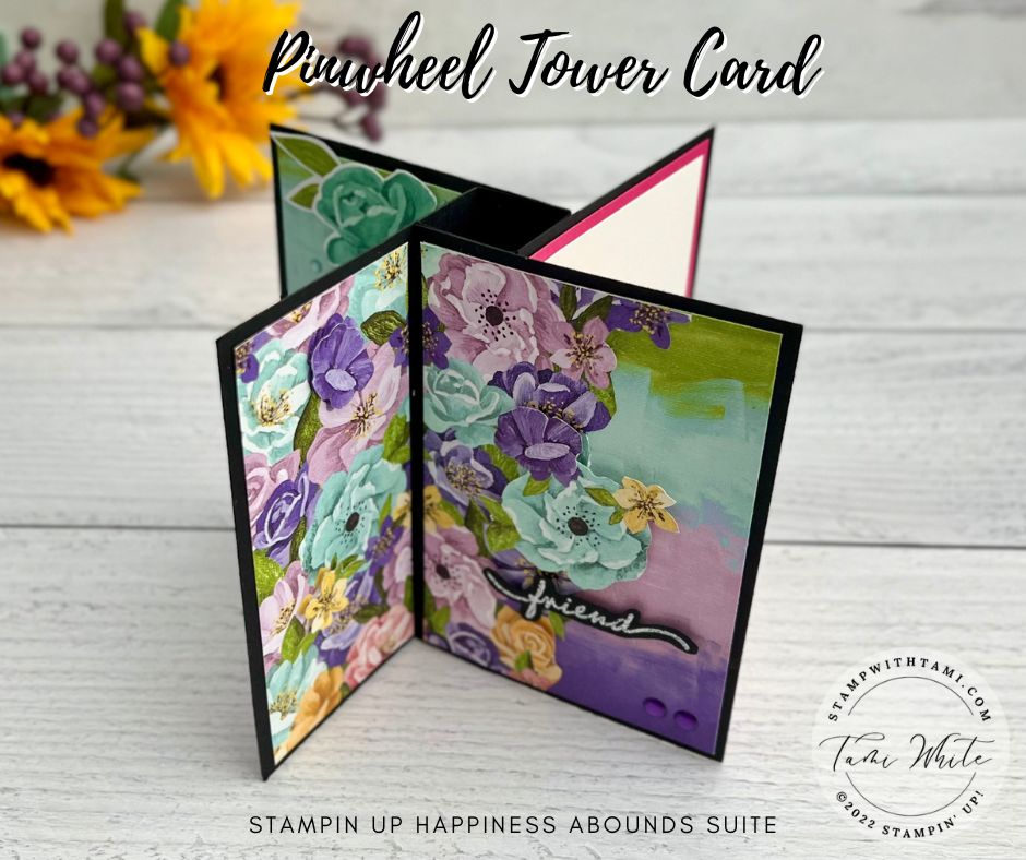 Happiness Abounds [Pinwheel Tower Series #7] | Stampin Up Fun Fold Cards