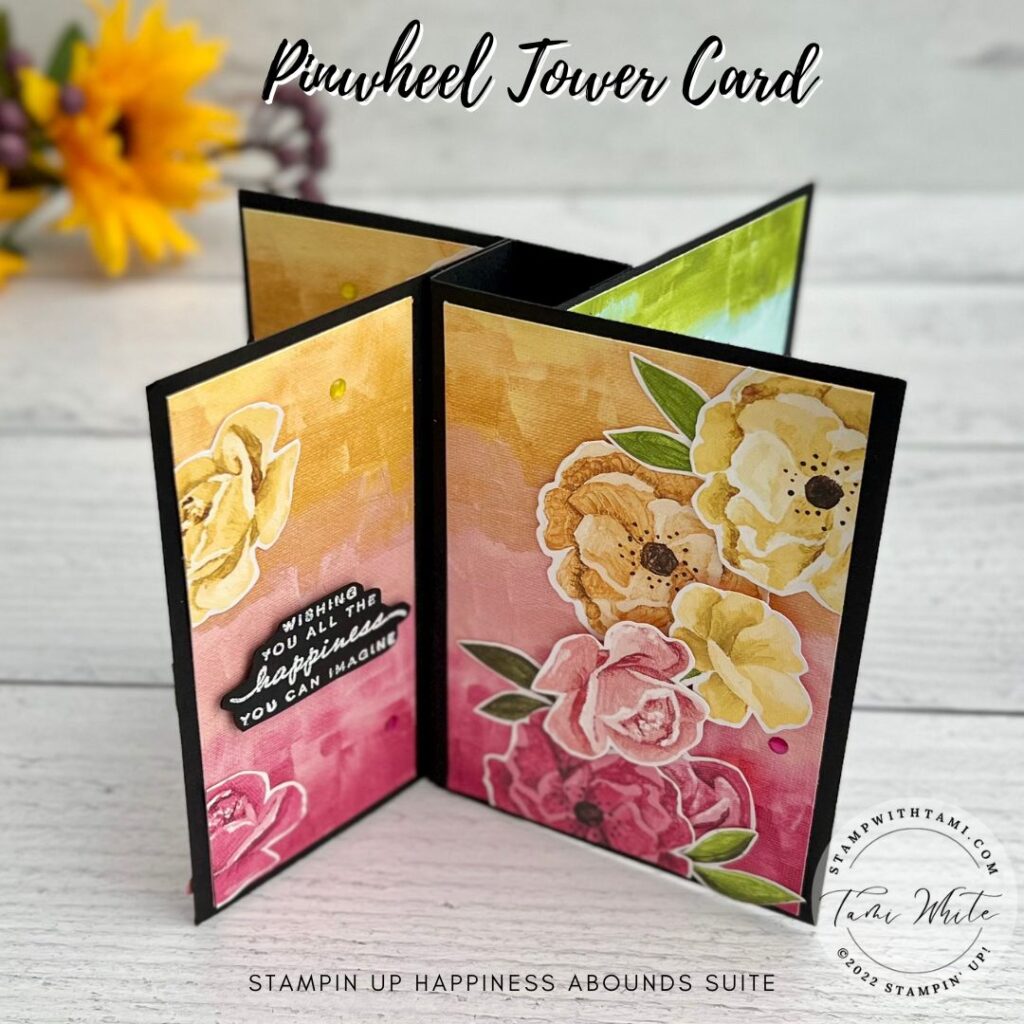Happiness Abounds [Pinwheel Tower Series #7] | Stampin Up Fun Fold Cards