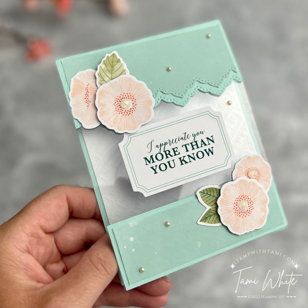 Floating Card [Nourish & Flourish Series #5] | Stampin Up Fun Fold Cards