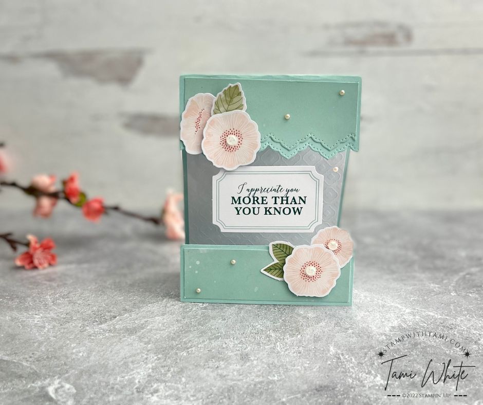 Floating Card [Nourish & Flourish Series #5] | Stampin Up Fun Fold Cards
