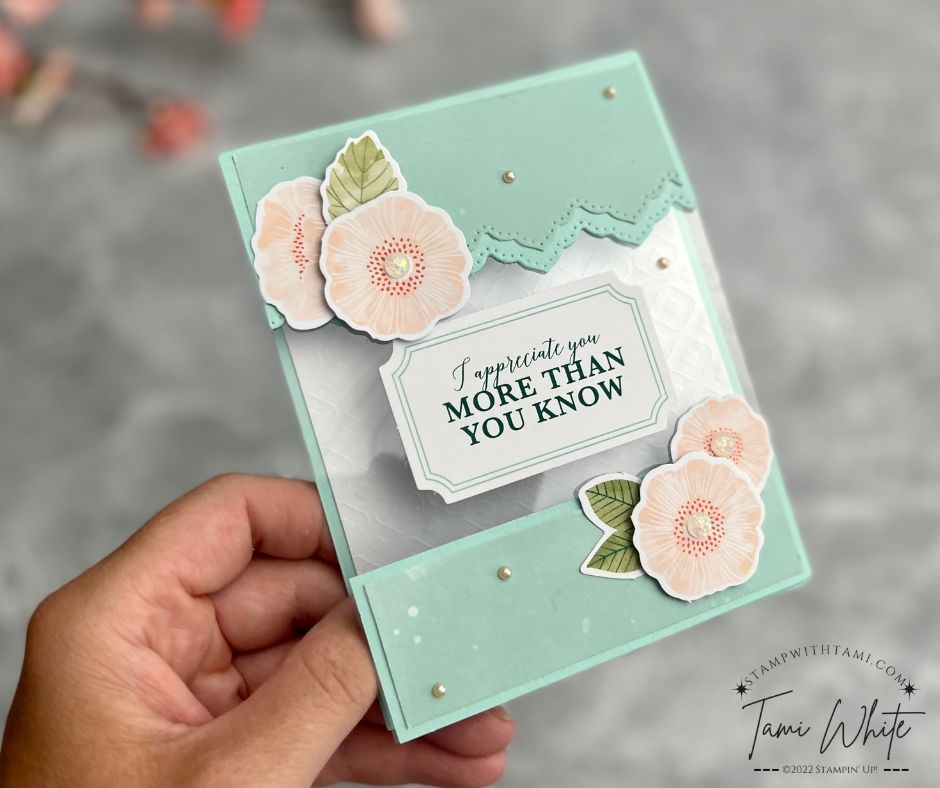 Floating Card [Nourish & Flourish Series #5] | Stampin Up Fun Fold Cards