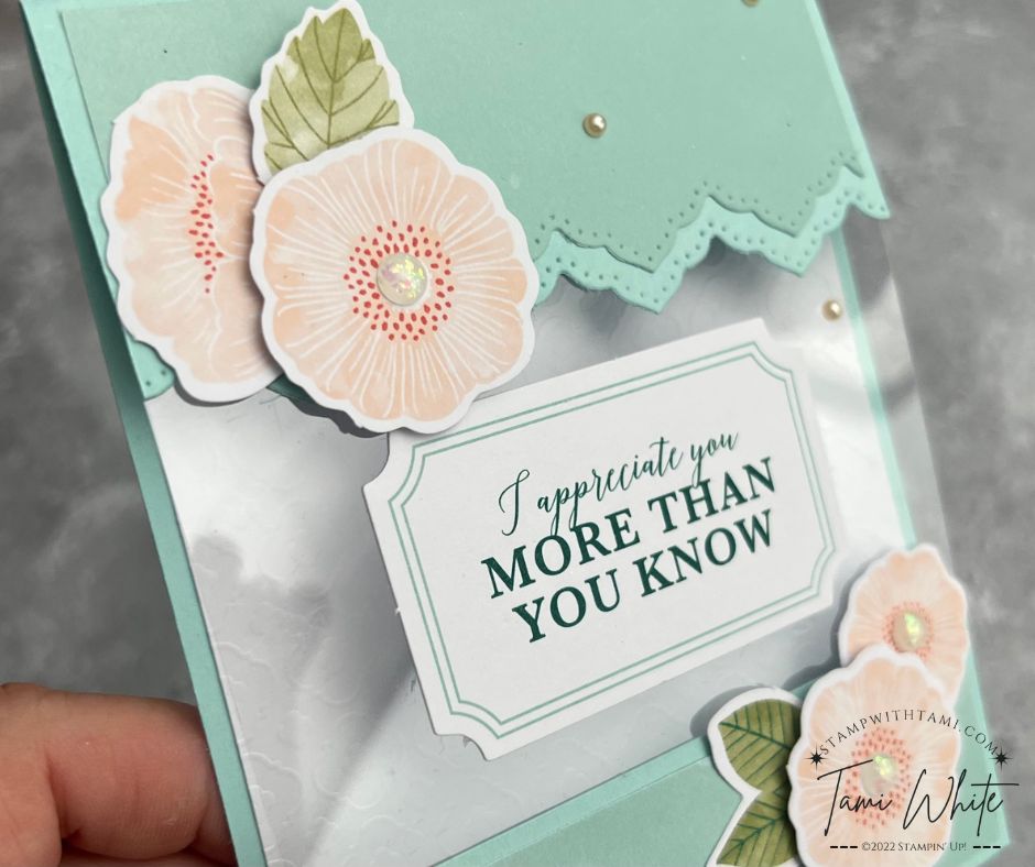 Floating Card [Nourish & Flourish Series #5] | Stampin Up Fun Fold Cards