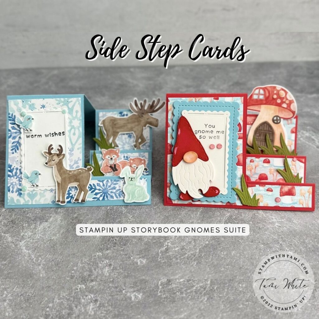 Storybook Gnomes [Side Step Series] | Stampin Up Fun Fold Cards